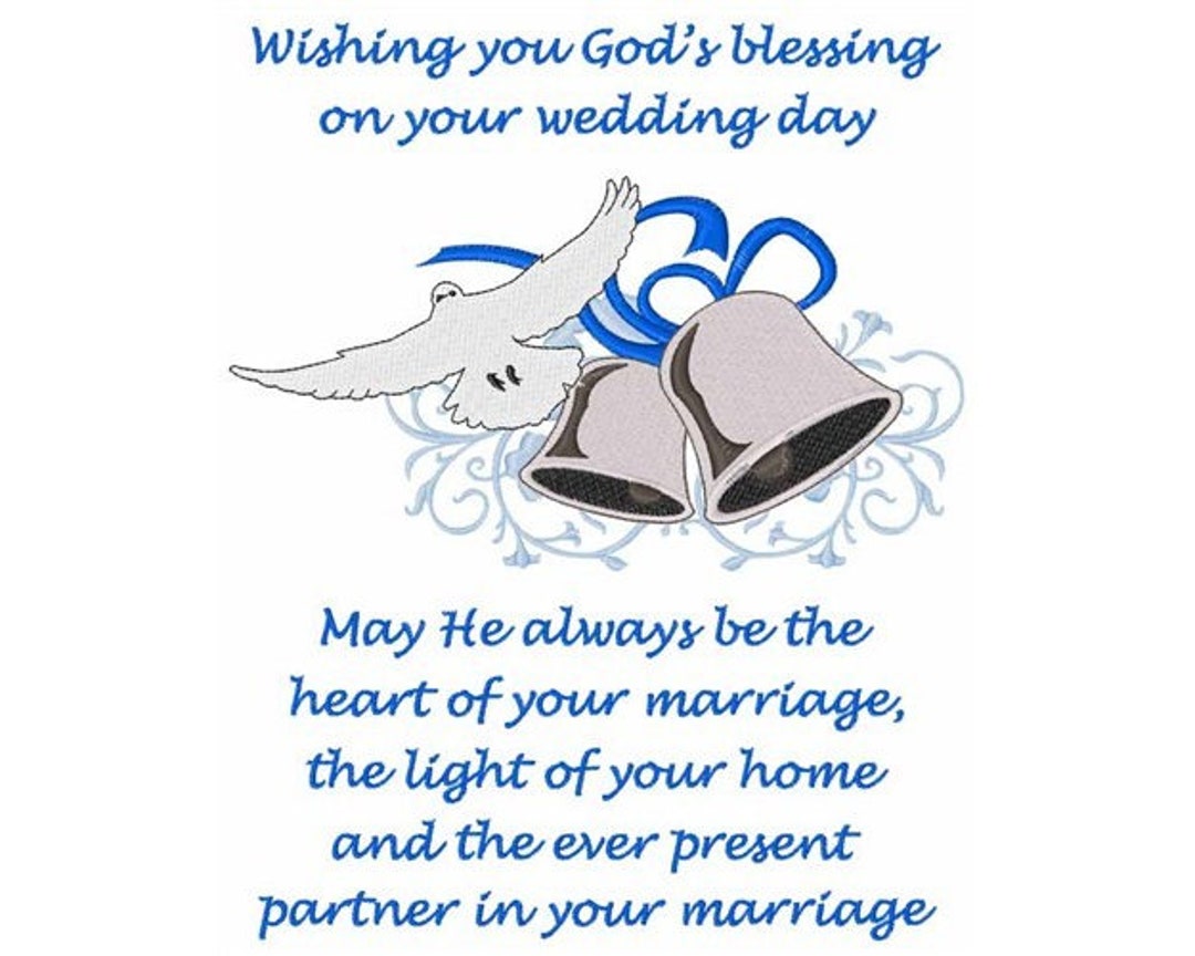 Gods Blessing Machine Embroidery Design - Etsy