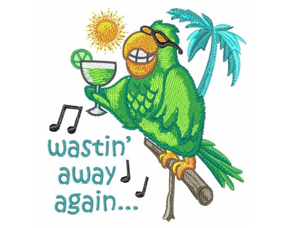 Party Parrot Machine Embroidery Design - Etsy
