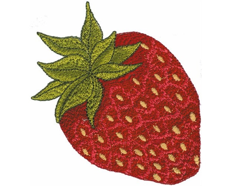 Strawberry - Machine Embroidery Design - Etsy