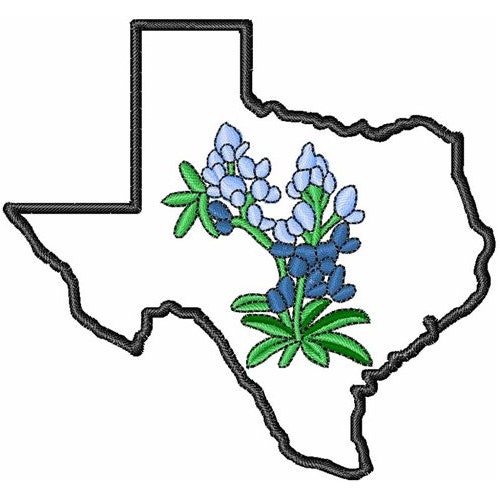 Texas Bluebonnets Machine Embroidery Design - Etsy
