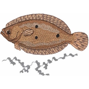 Gulf Flounder - Machine Embroidery Design - Etsy