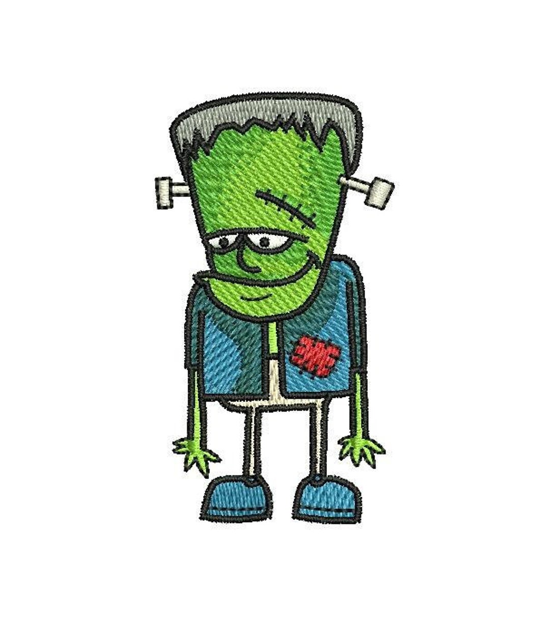 Frankenstein Machine Embroidery Design - Etsy