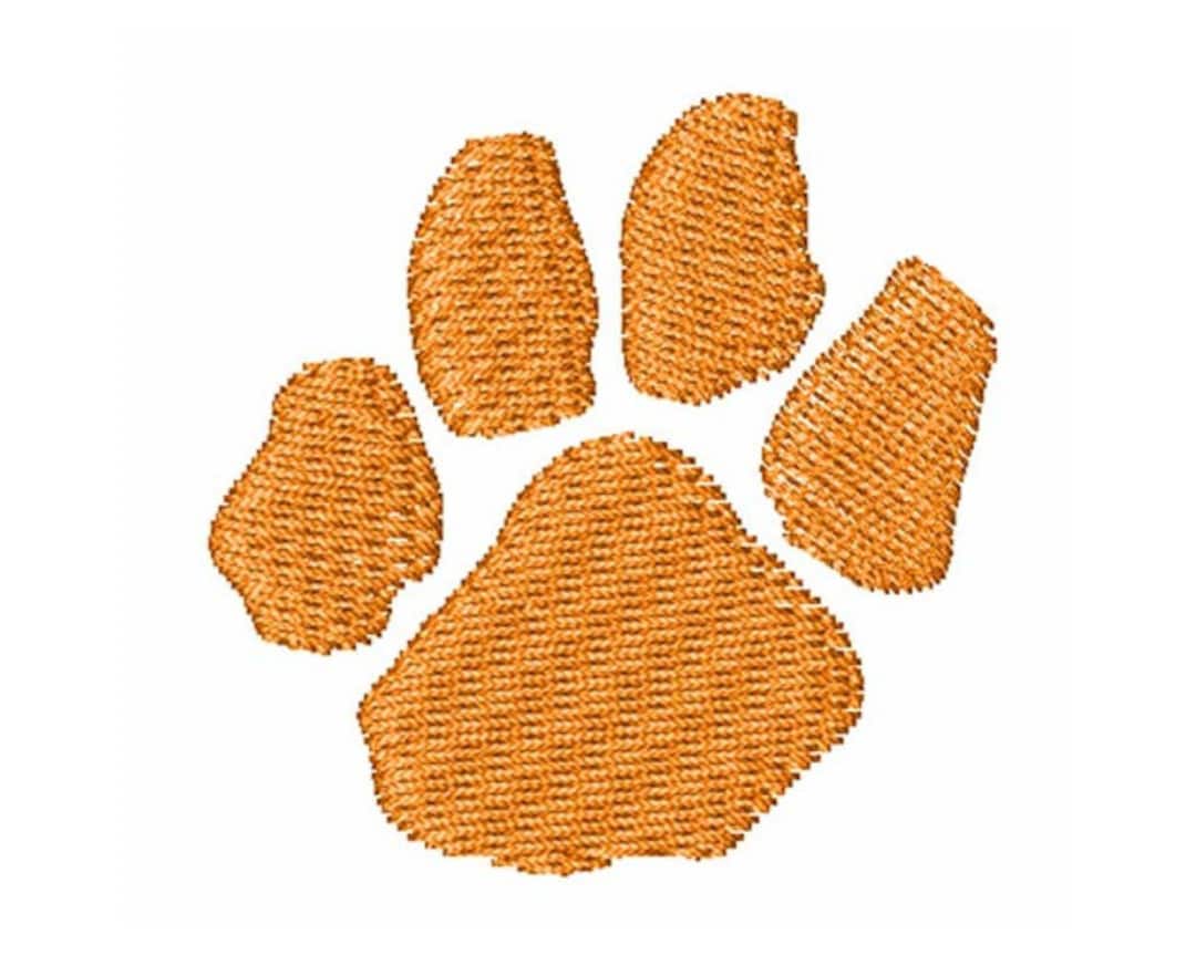 Small Tiger Paw Print - Machine Embroidery Design, Tiger Pawprint ...