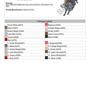 Bull Rider Larger - Machine Embroidery Design - Etsy