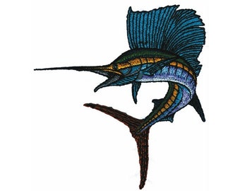 Sailfish Embroidery Design - Etsy