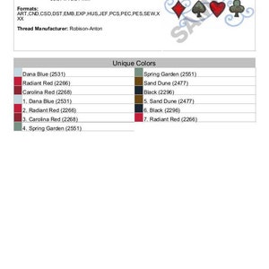 Playing Card Suits Machine Embroidery Design - Etsy