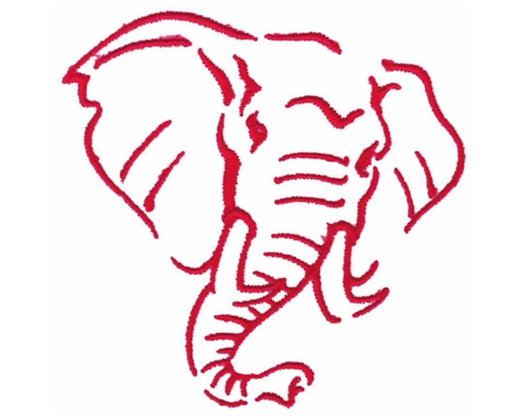 Elephant - Machine Embroidery Design - Etsy