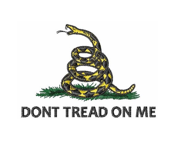 Gadsden Flag Machine Embroidery Design - Etsy