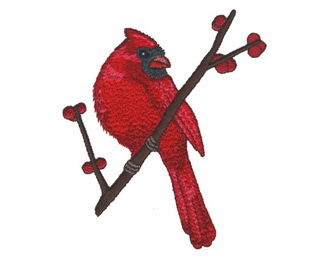 Cardinal - Machine Embroidery Design - Etsy