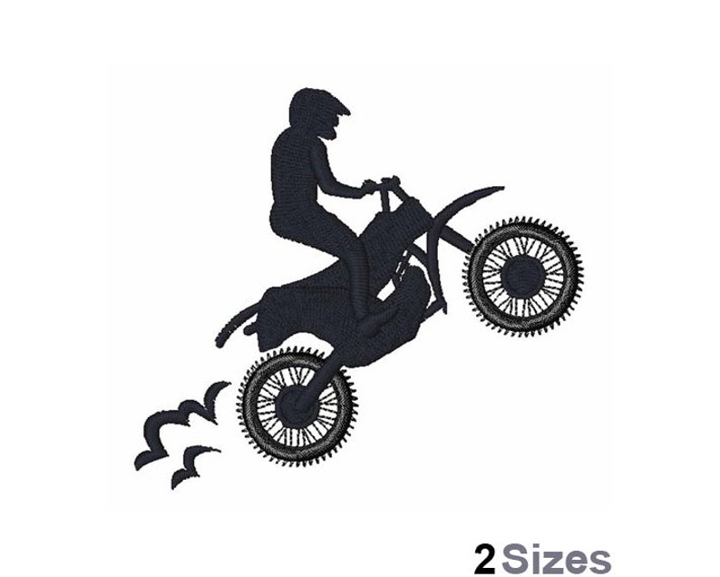 Motocross Rider Machine Embroidery Design - Etsy
