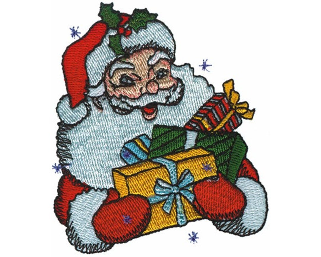 Santa Claus - Machine Embroidery Design - Etsy