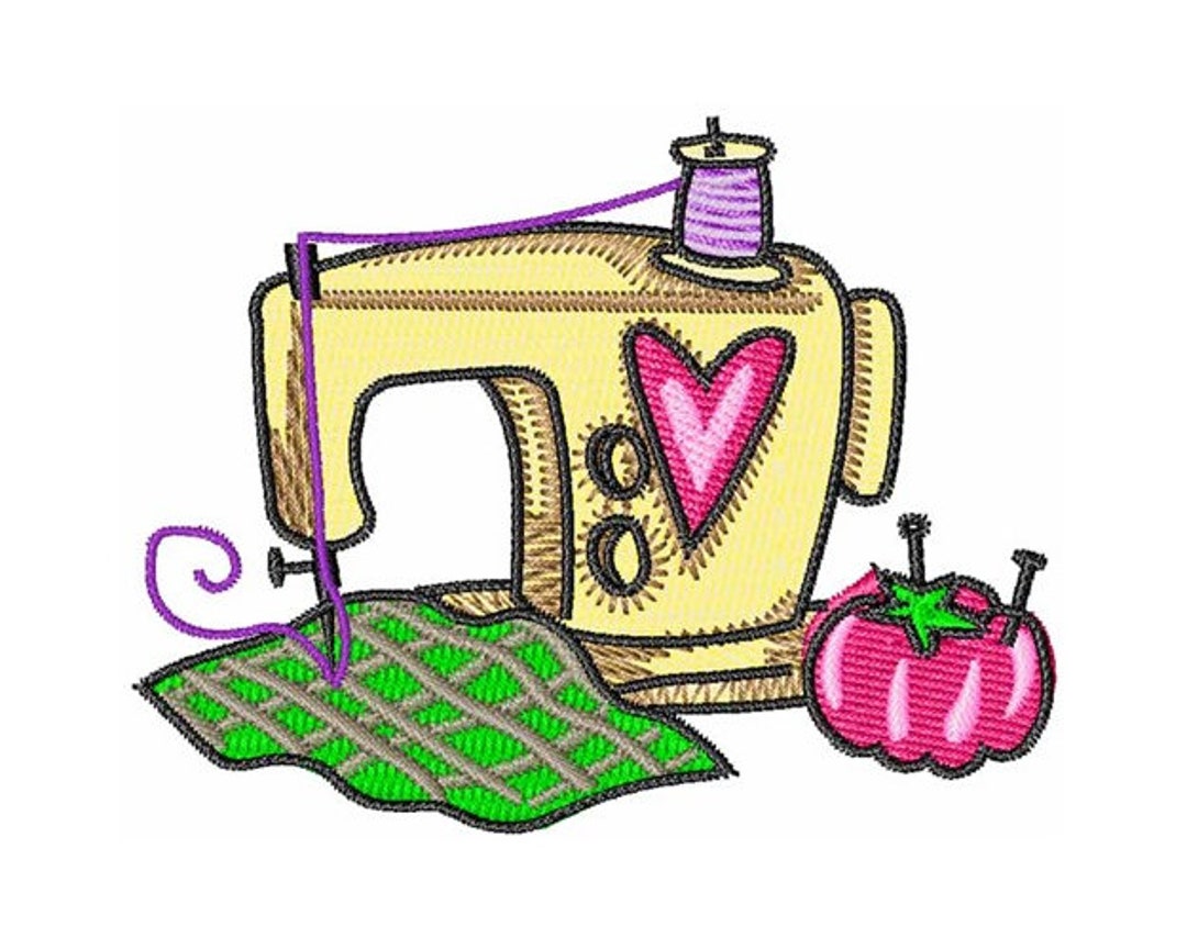Sewing Machine - Machine Embroidery Design - Etsy