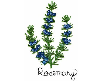 3 Sizes rosemary Machine Embroidery Design - Etsy