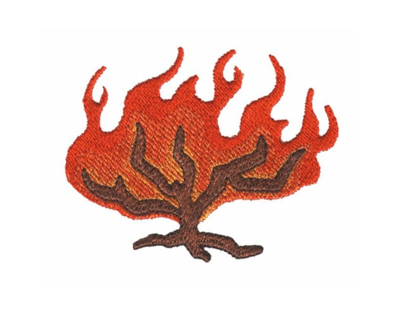 Burning Bush - Machine Embroidery Design - Etsy