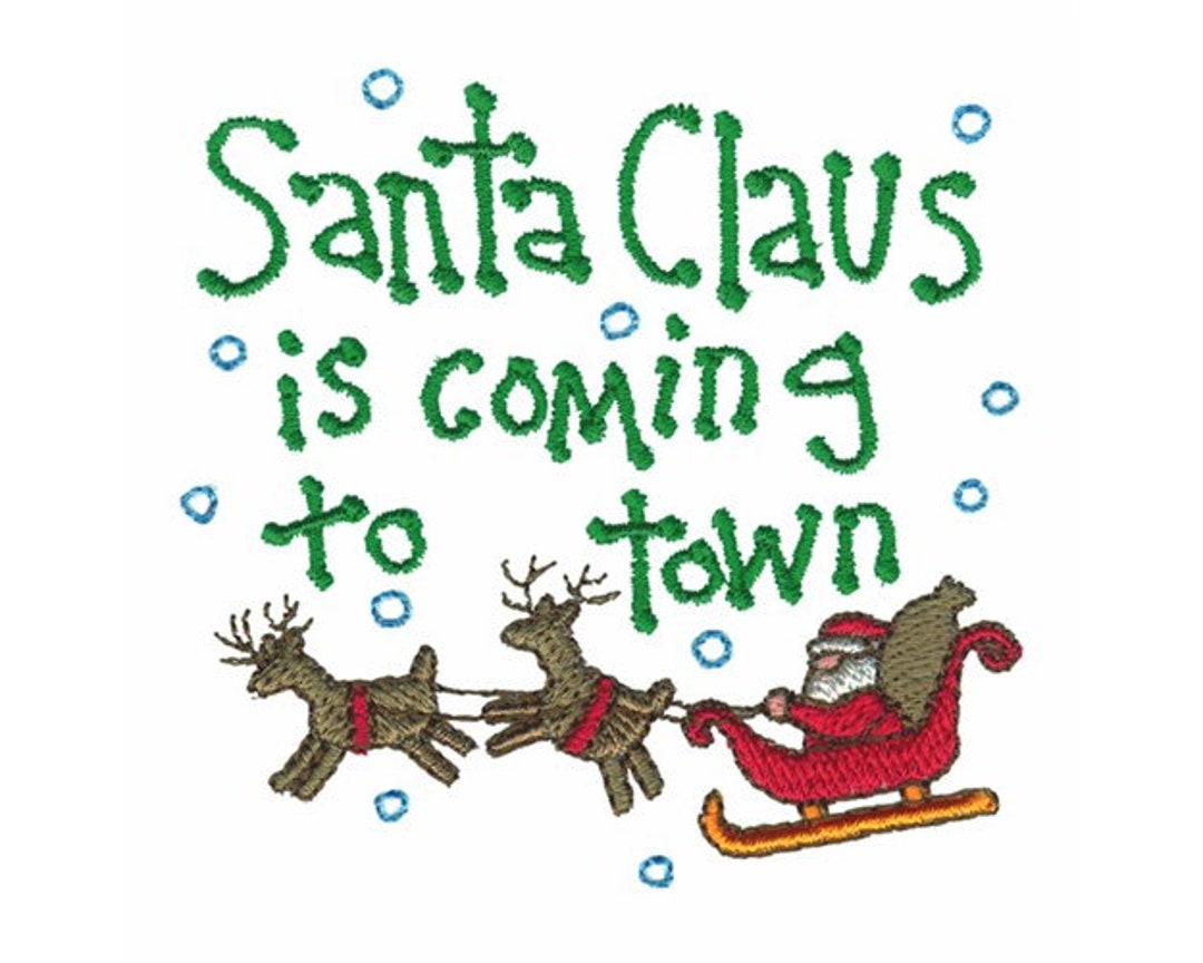 Santa Claus - Machine Embroidery Design - Etsy