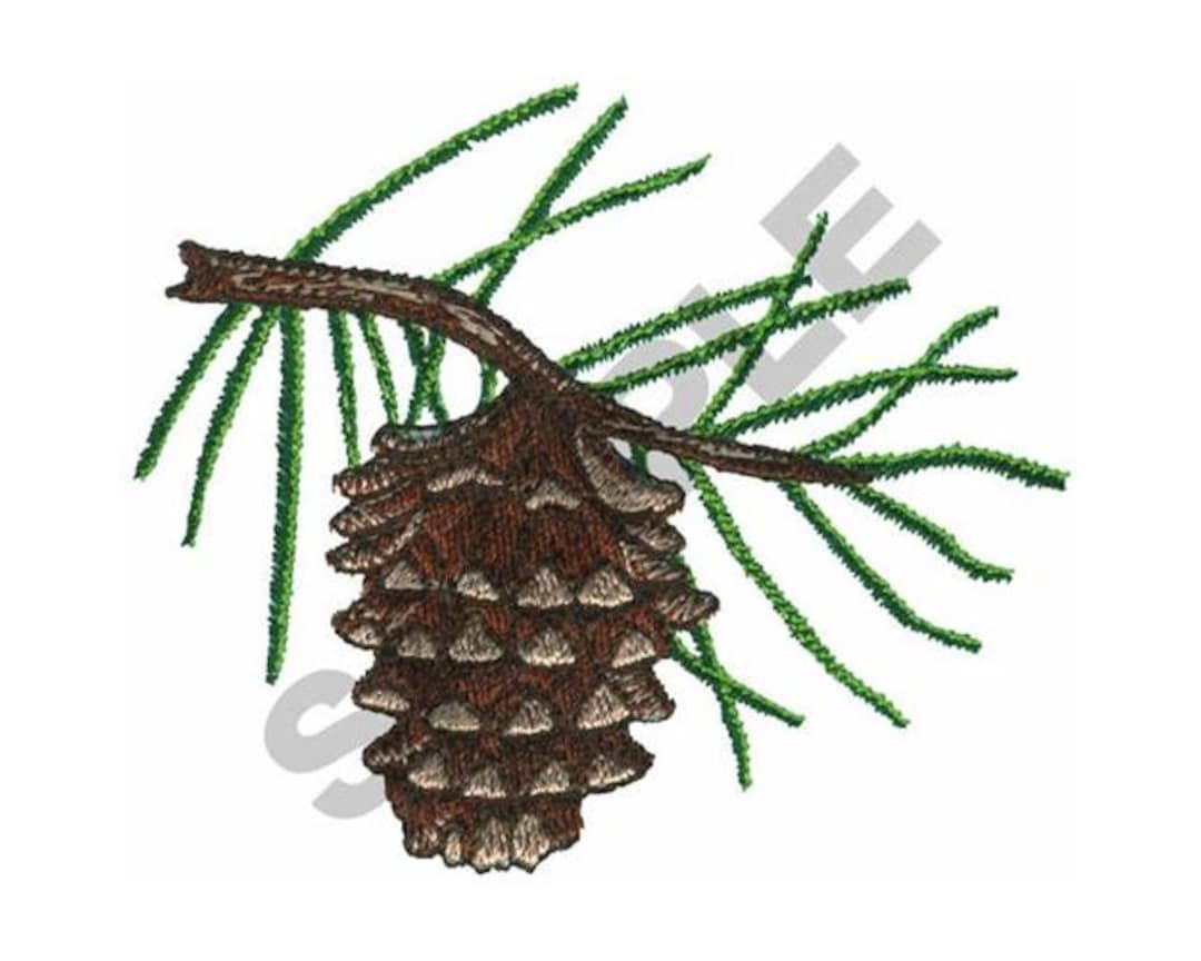PINE CONE Machine Embroidery Design - Etsy