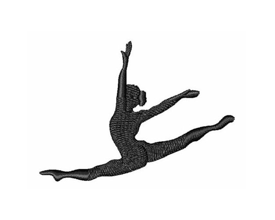 Modern Dancer - Machine Embroidery Design - Etsy