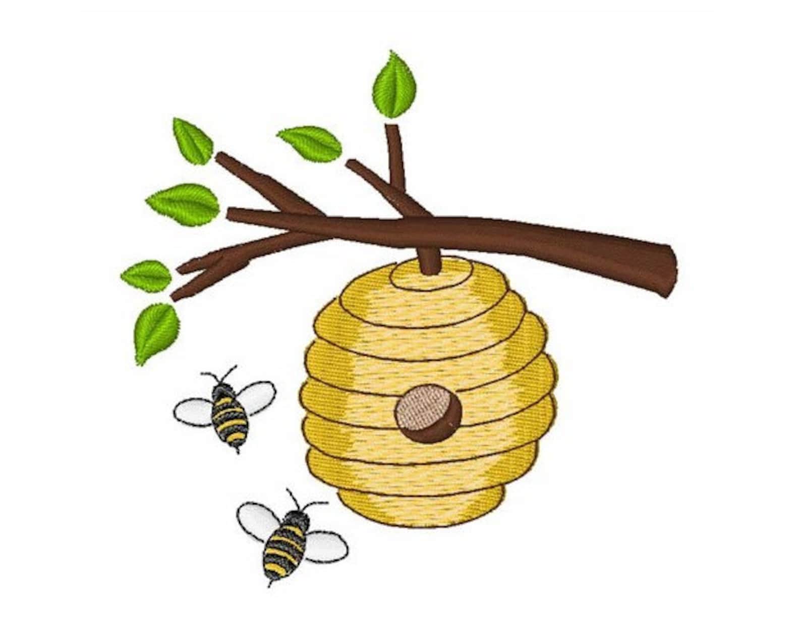 Beehive - Machine Embroidery Design - Etsy