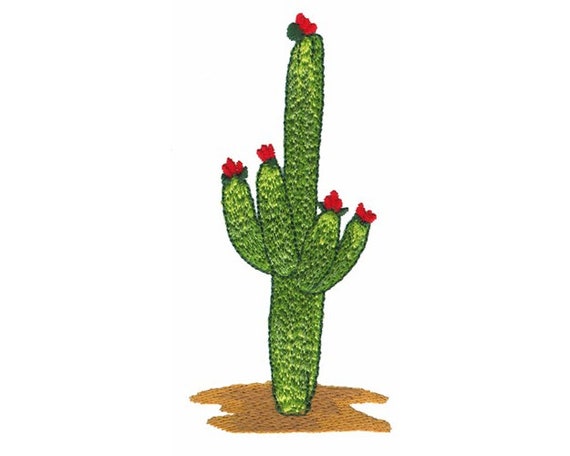 Cactus Machine Embroidery Design - Etsy