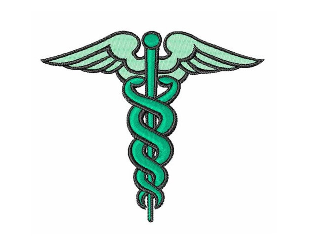 Medical Caduceus - Machine Embroidery Design - Etsy