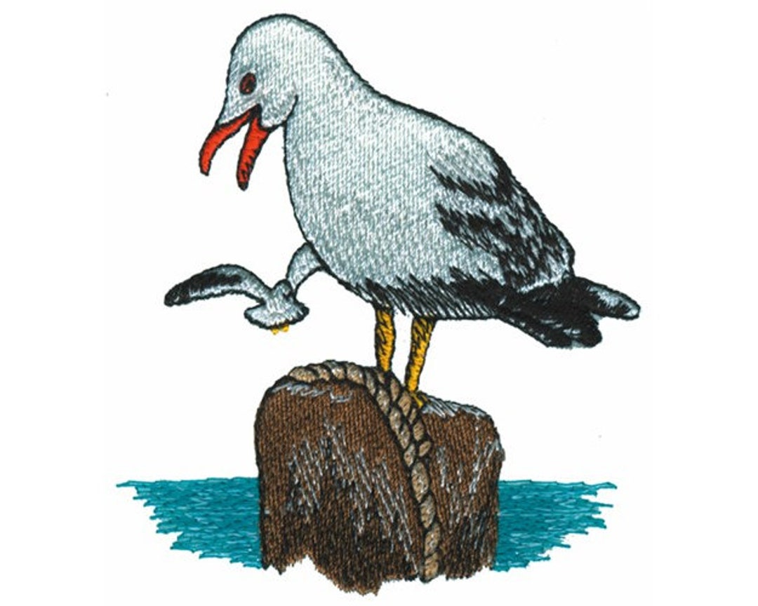 Seagulls - Machine Embroidery Design - Etsy