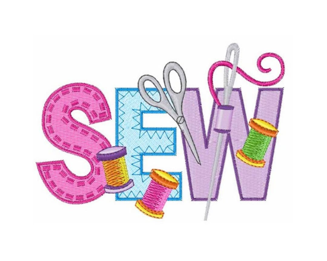 Large Sew Montage - Machine Embroidery Design - Etsy