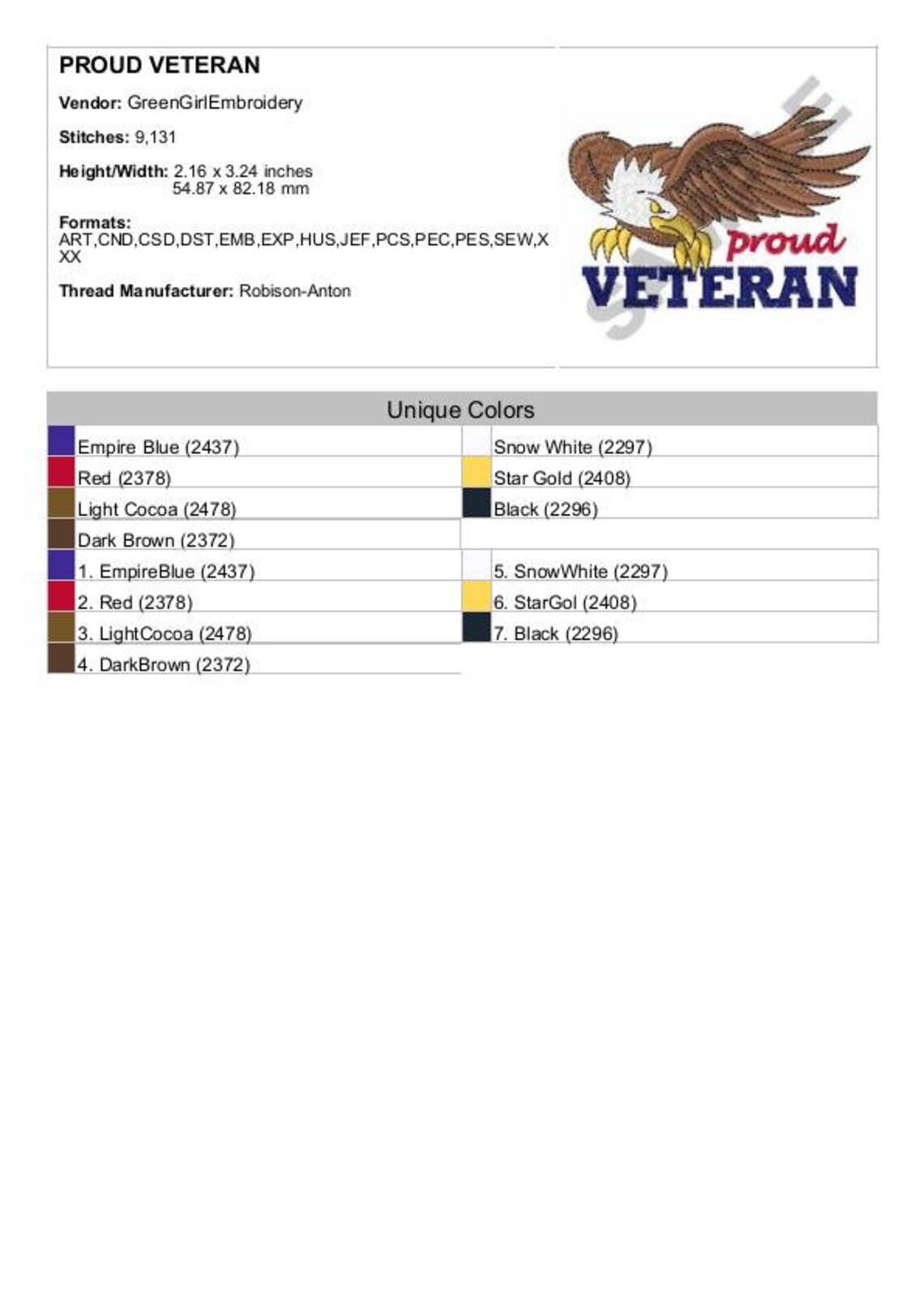 Proud Veteran Machine Embroidery Design - Etsy