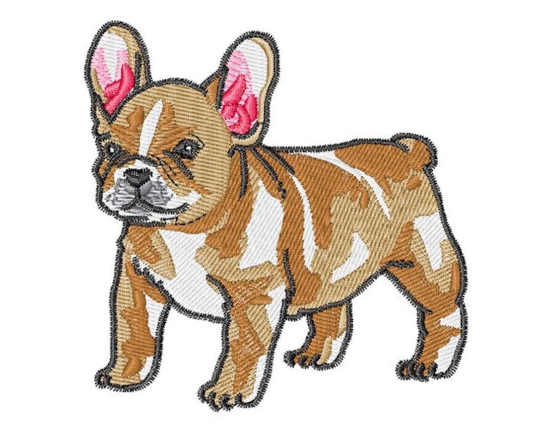 French Bulldog - Machine Embroidery Design - Etsy