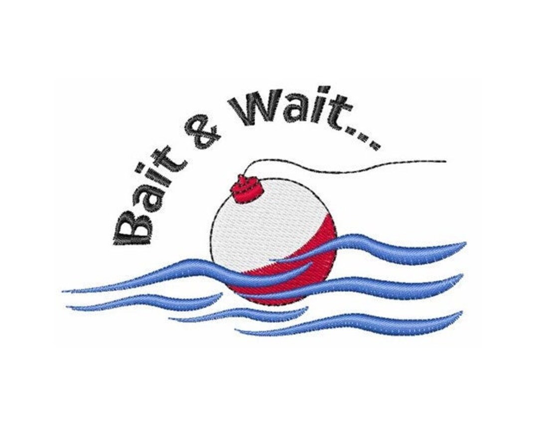 Bait and Wait Machine Embroidery Design - Etsy