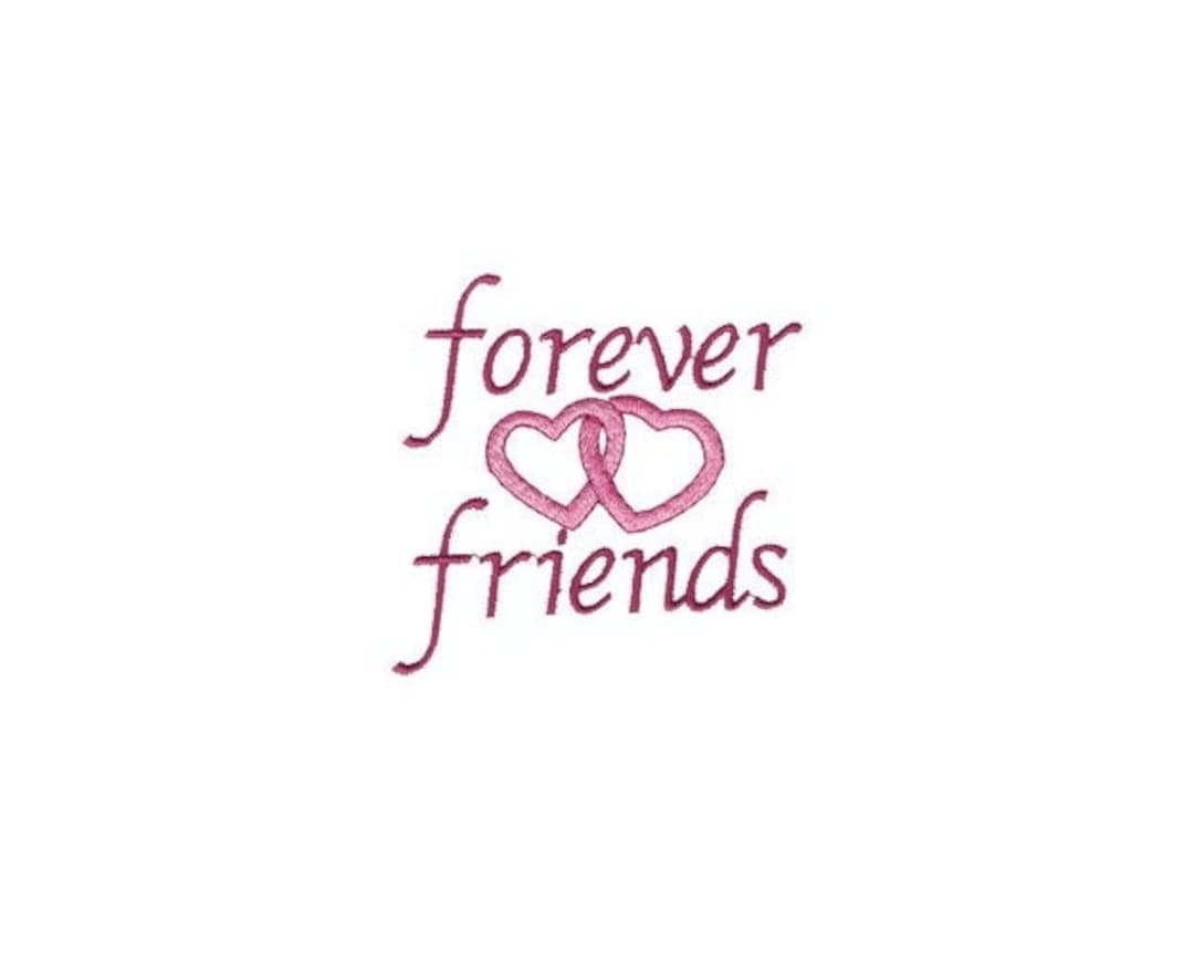 Forever Friends - Machine Embroidery Design - Etsy