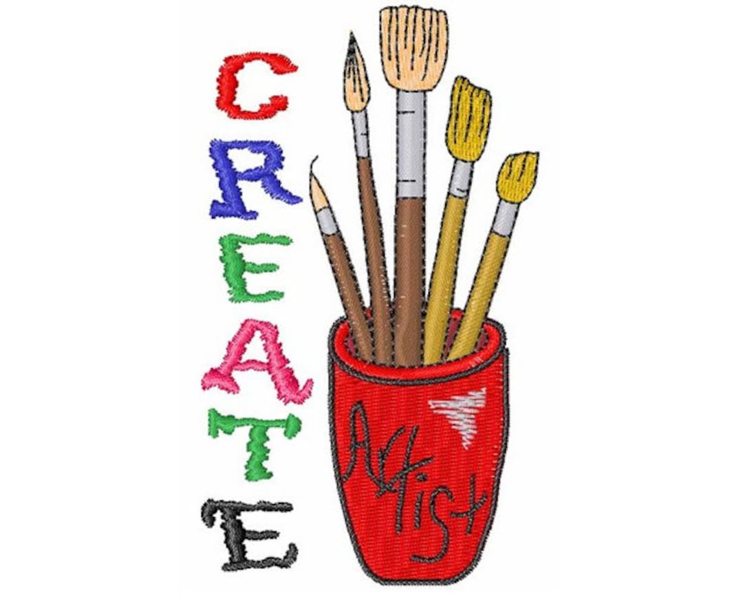 Create Art Machine Embroidery Design - Etsy