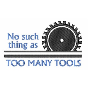 Too Many Tools - Machine Embroidery Design - Etsy