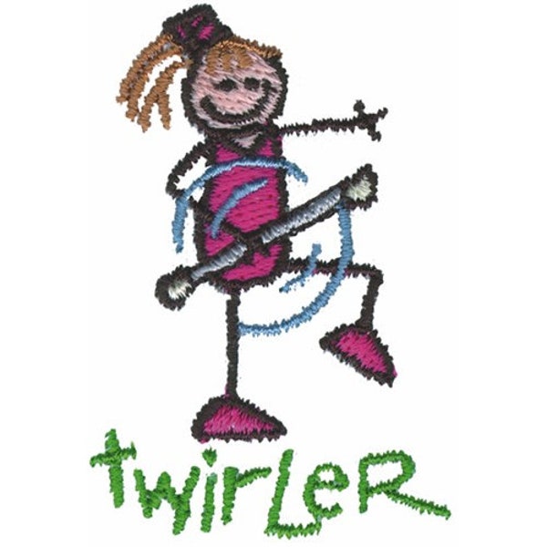 Stick Figure Embroidery Design - Etsy