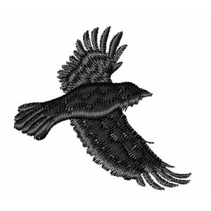 Small Raven - Machine Embroidery Design - Etsy
