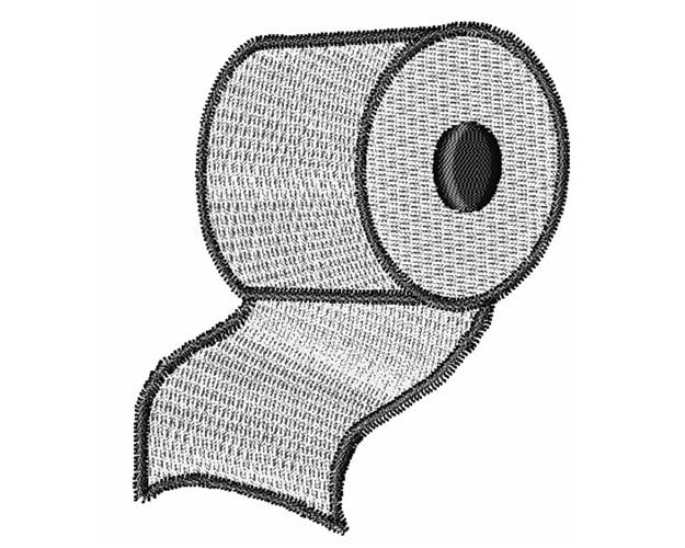 Toilet Paper Machine Embroidery Design - Etsy