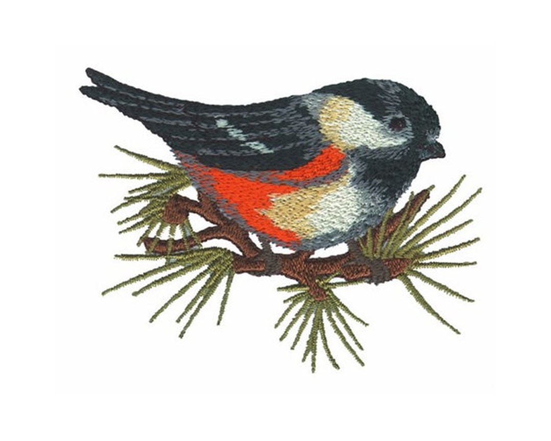 Chickadee Machine Embroidery Design - Etsy