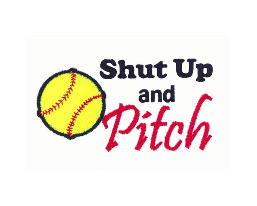 Softball Pitch Machine Embroidery Design - Etsy