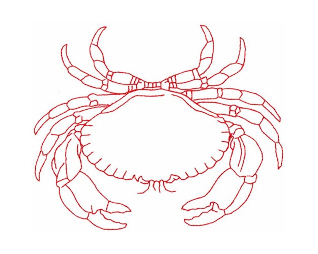 Crab - Machine Embroidery Design - Etsy