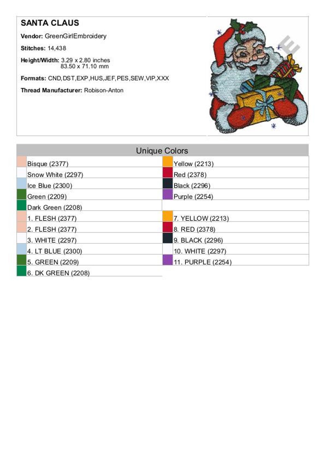 Santa Claus Machine Embroidery Design - Etsy