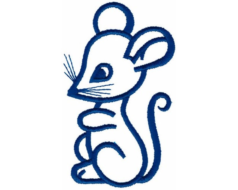 Mouse Machine Embroidery Design - Etsy