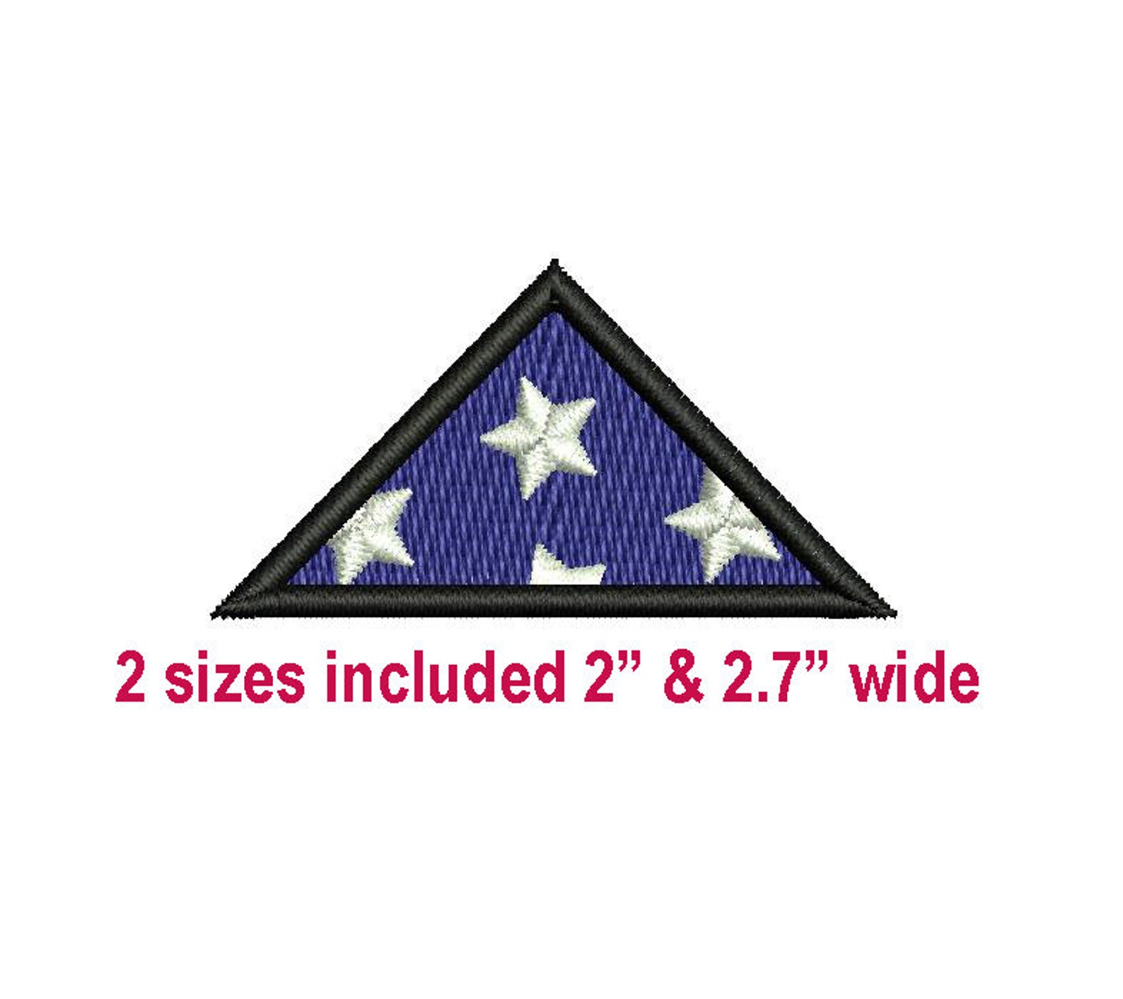 Folded American Flag - Machine Embroidery Design - Etsy