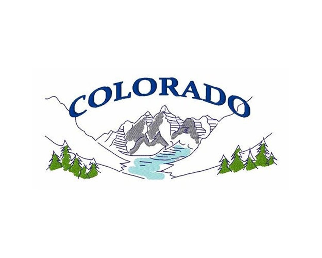 Colorado - Machine Embroidery Design - Etsy