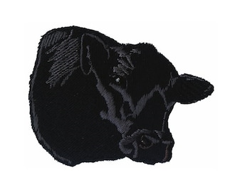 Black Angus Steer - Machine Embroidery Design - 2 Sizes - Etsy