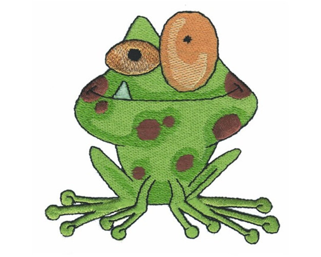 Crazy Frog - Machine Embroidery Design - Etsy