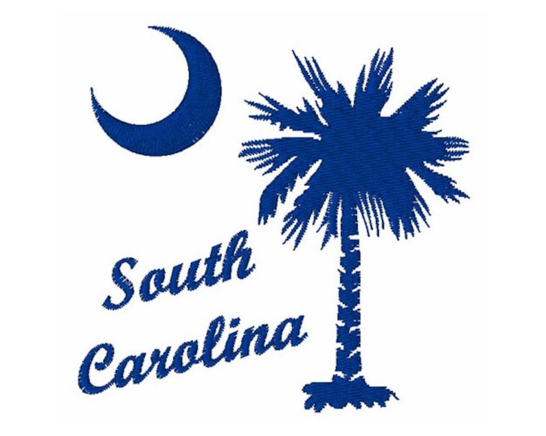South Carolina Palmetto - Machine Embroidery Design - Etsy