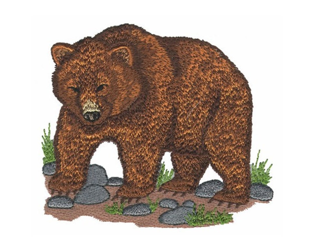 Bear - Machine Embroidery Design - Etsy