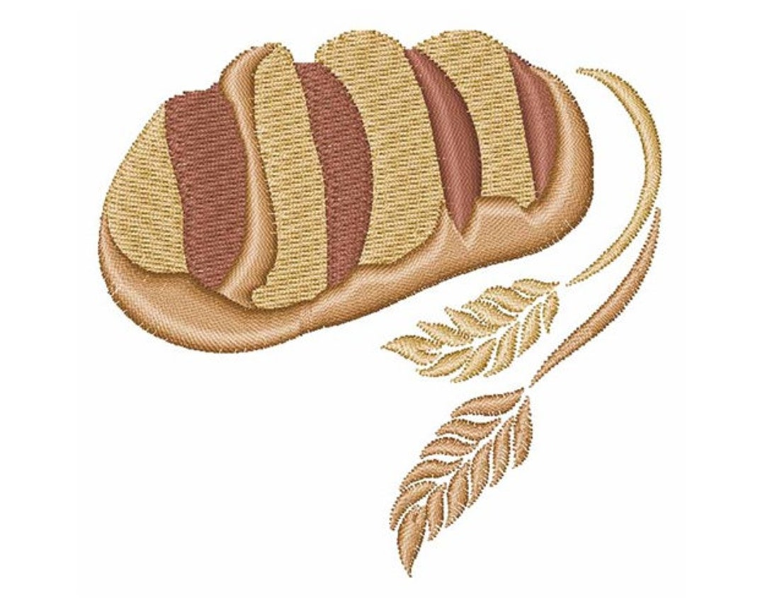 Bread and Wheat - Machine Embroidery Design - Etsy