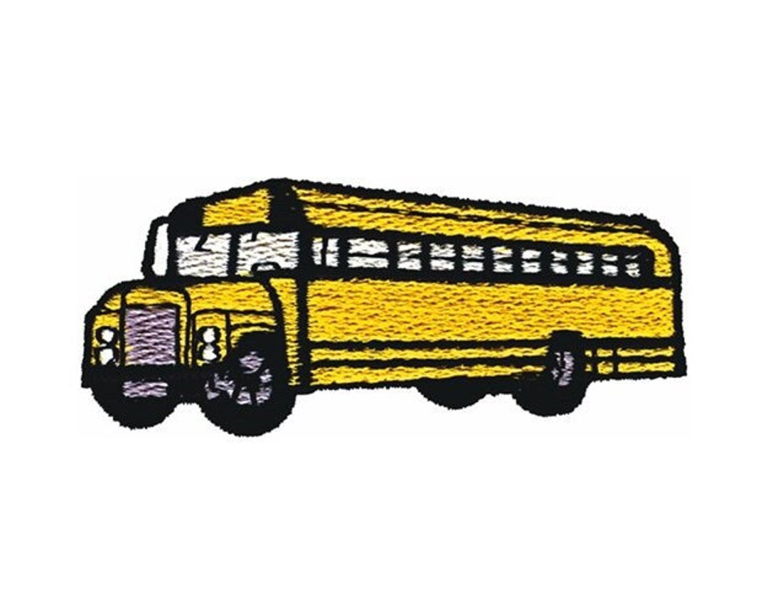 School Bus - Machine Embroidery Design - Etsy
