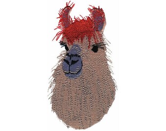 Machine Embroidery Designs Llama Alpaca Head - Etsy