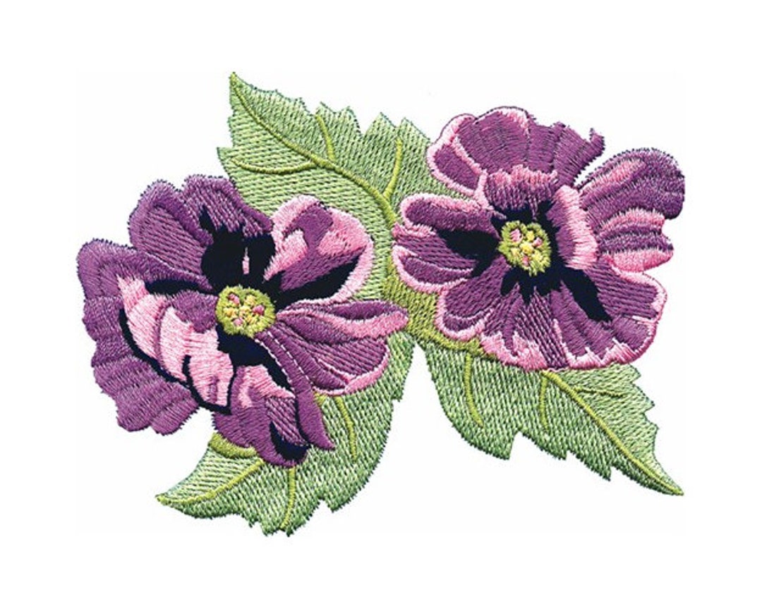 African Violets - Machine Embroidery Design - Etsy
